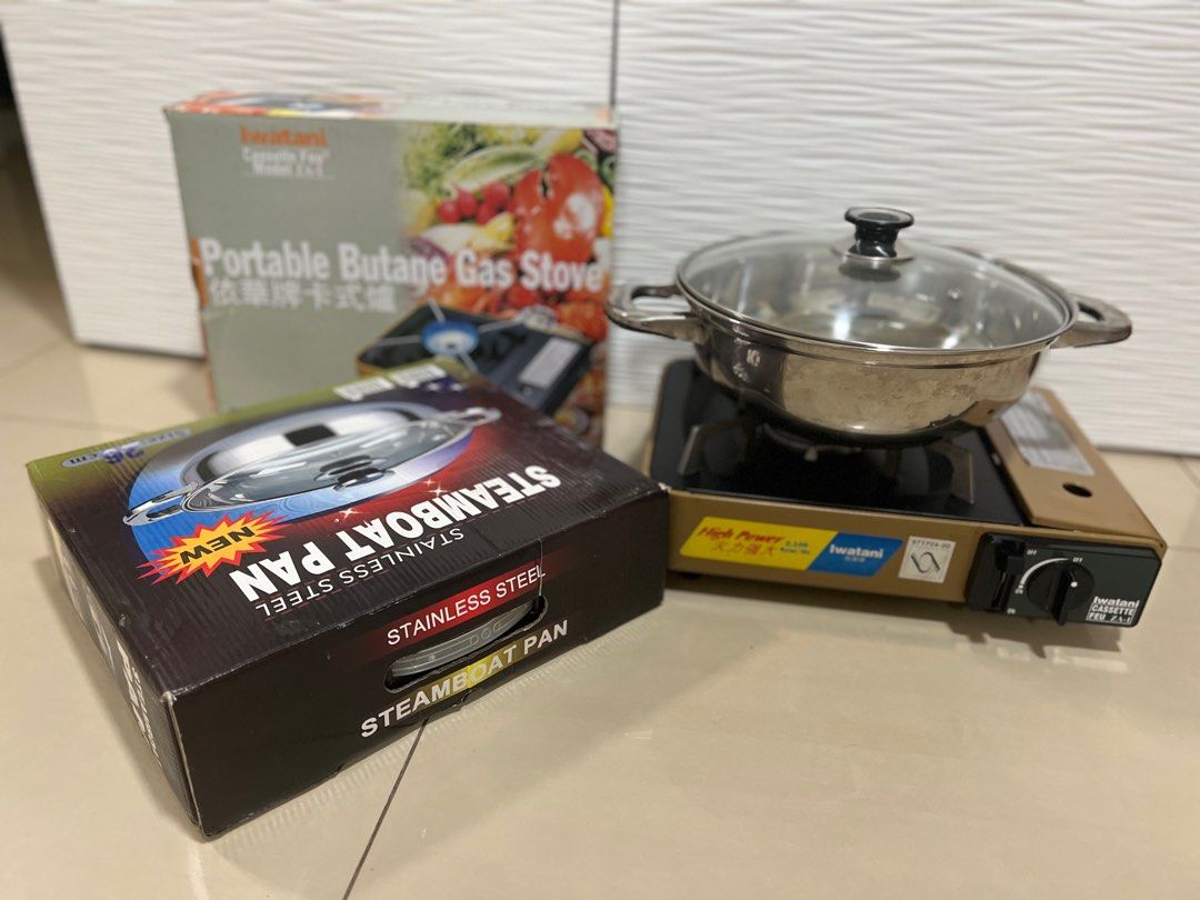Iwatani steamboat set, Furniture & Home Living, Kitchenware & Tableware ...