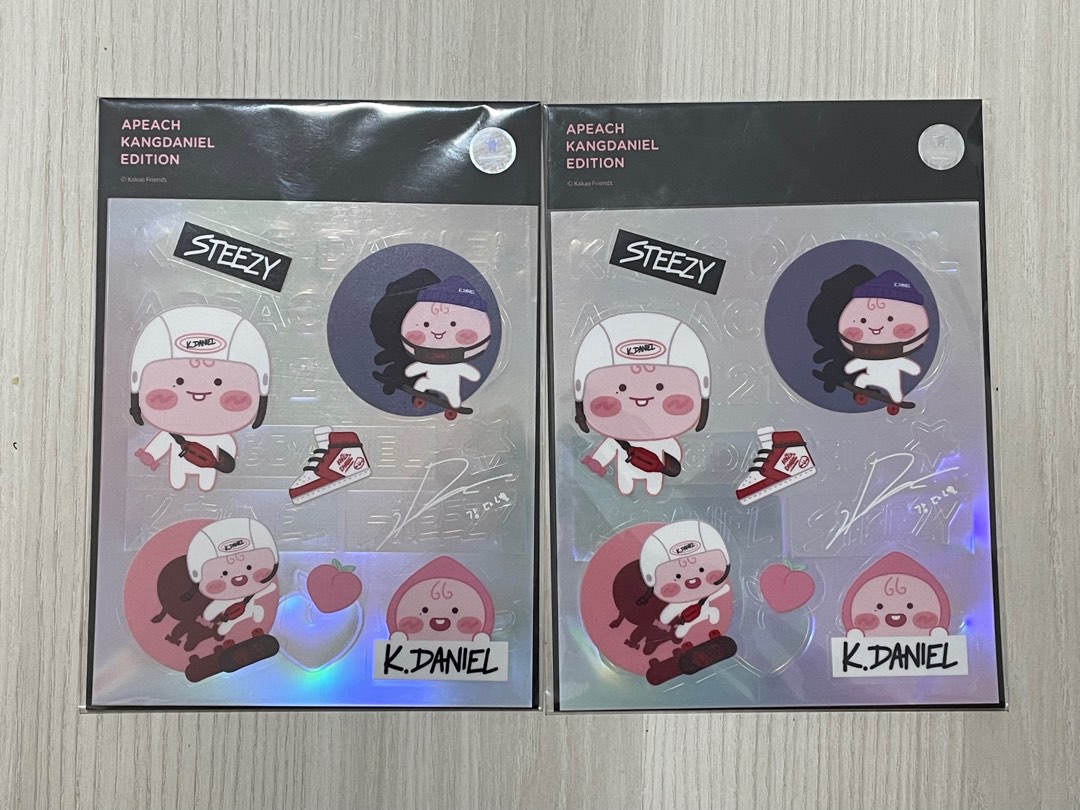 Kakao Friends X Kang Daniel Apeach Kang Daniel Edition Deco Sticker Set ...