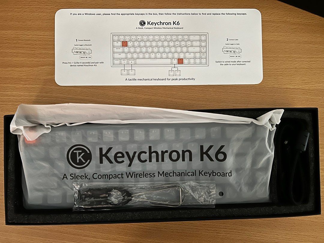 Keychron K6 wireless mechanical keyboard RGB, Computers & Tech, Parts ...