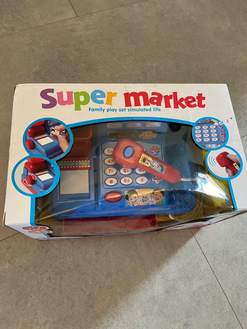 Kids Toy Cashier Cash Register, Babies & Kids, Infant Playtime on Carousell