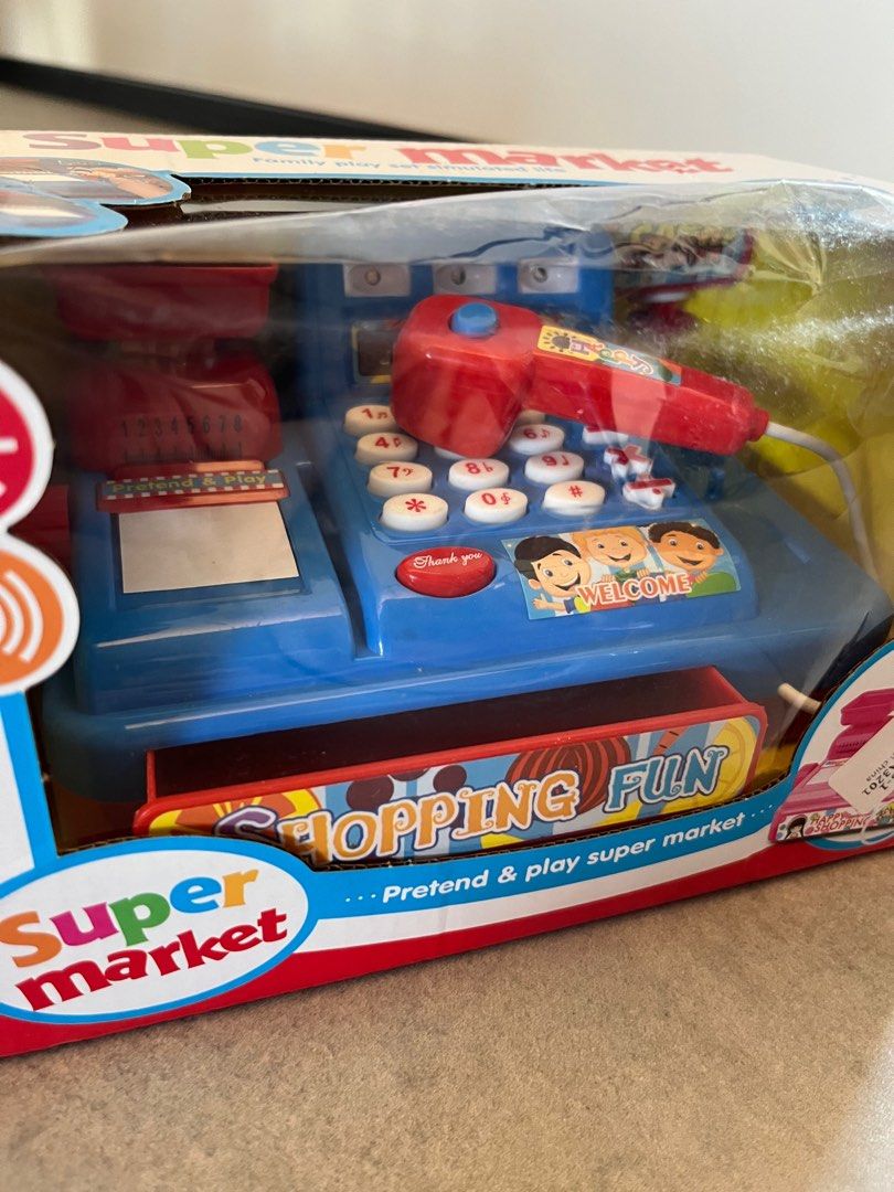 Kids Toy Cashier Cash Register, Babies & Kids, Infant Playtime on Carousell