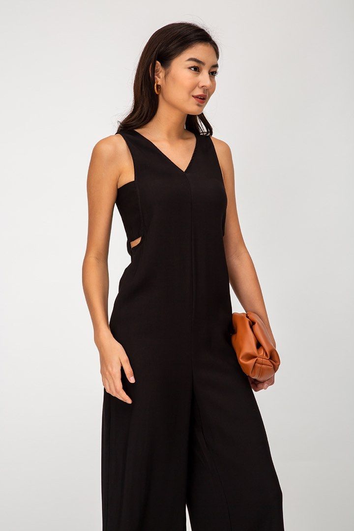LAB Zoen Jumpsuit Black, Women's Fashion, Dresses & Sets, Jumpsuits on ...