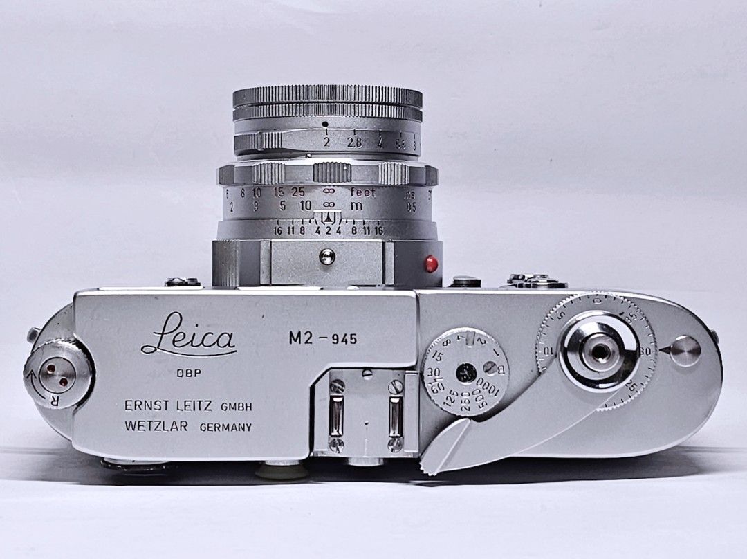 Leica M2 Button Rewind Film Rangefinder Camera with 50mm f/2 Summicron ...