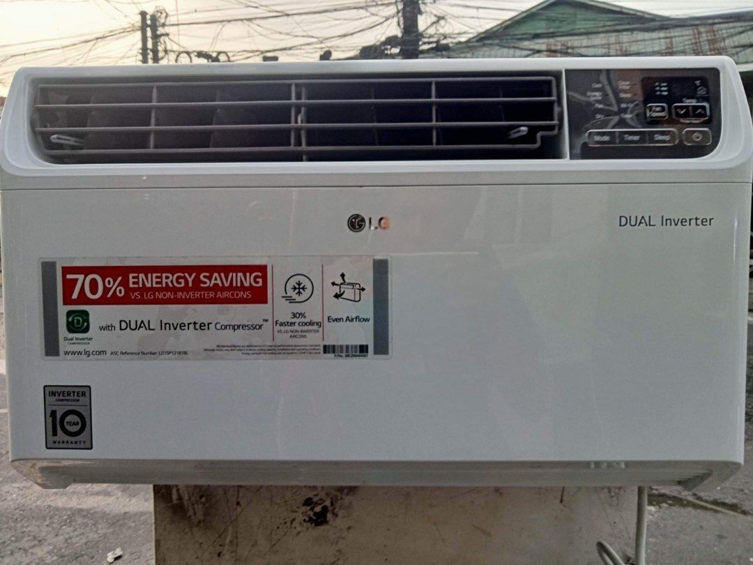 LG Window Air Conditioner Inverter LA150EC 1.5HP, TV & Home Appliances ...