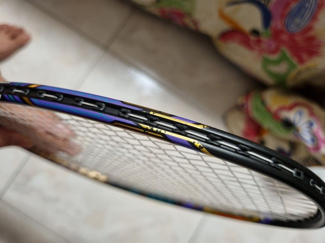 Lining aeronaut 9000i 5u badminton racket, Sports Equipment, Sports ...