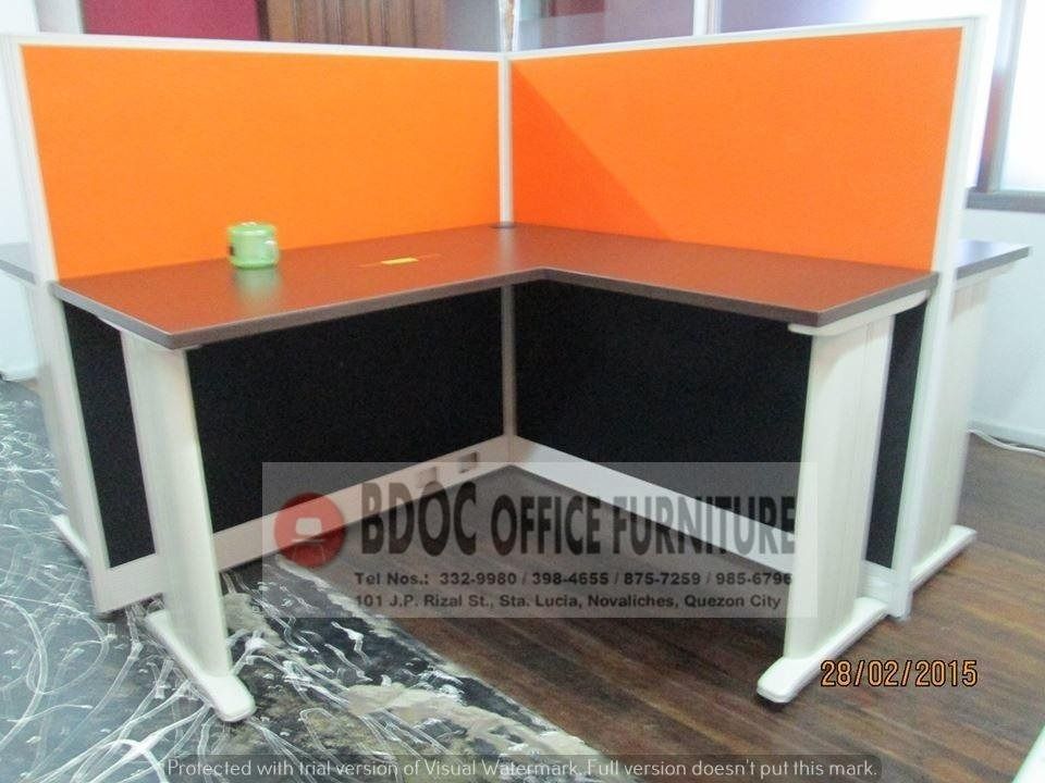 L-SHAPE - MODULAR LINEAR WORKSTATION TABLE OFFICE PARTITION FURNITURE ...