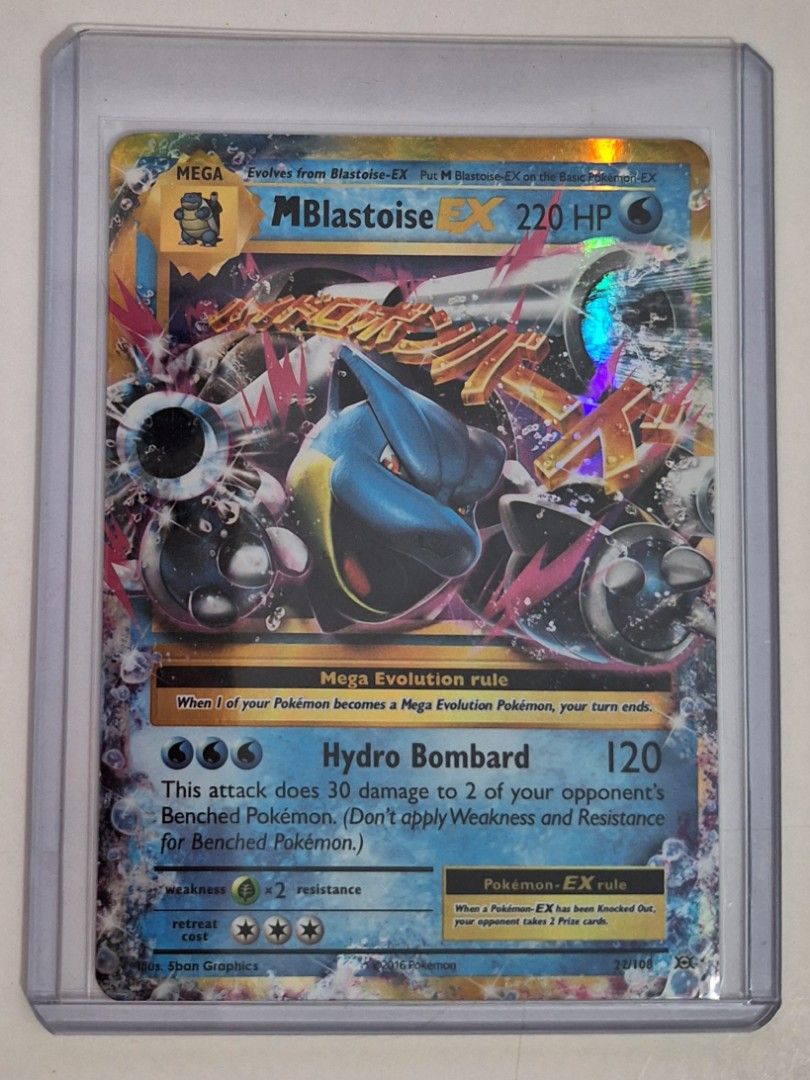 M Blastoise EX #22 Pokemon XY Evolutions, Hobbies & Toys, Toys & Games ...