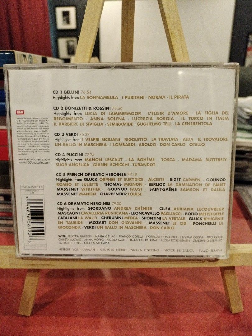 Maria Callas 100 Best Classics 6 CD boxset (Bellini, Donizetti, Rossini ...