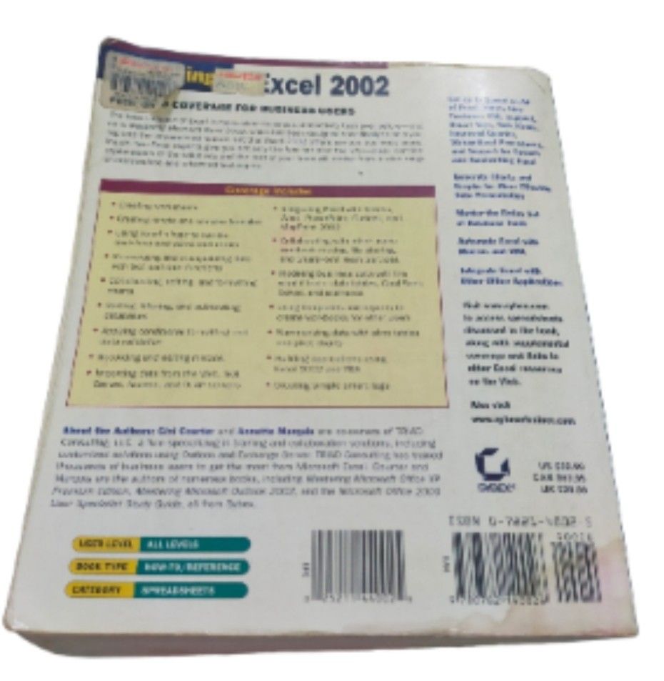 Mastering Microsoft Excel 2002, Hobbies & Toys, Books & Magazines, Textbooks on Carousell