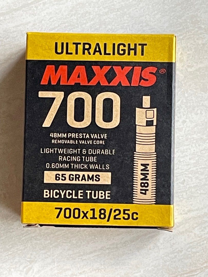 Maxxis Ultralight Tube, Sports Equipment, Bicycles & Parts, Parts ...
