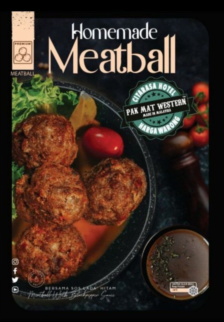 Meatball Pat mat western, Food & Drinks, Local Eats on Carousell