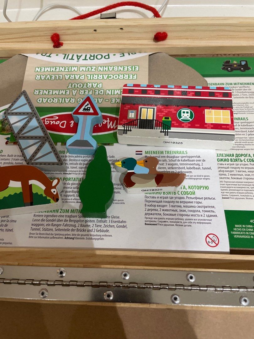 Melissa & Dough Take-Along Railroad Set, Babies & Kids, Infant Playtime ...