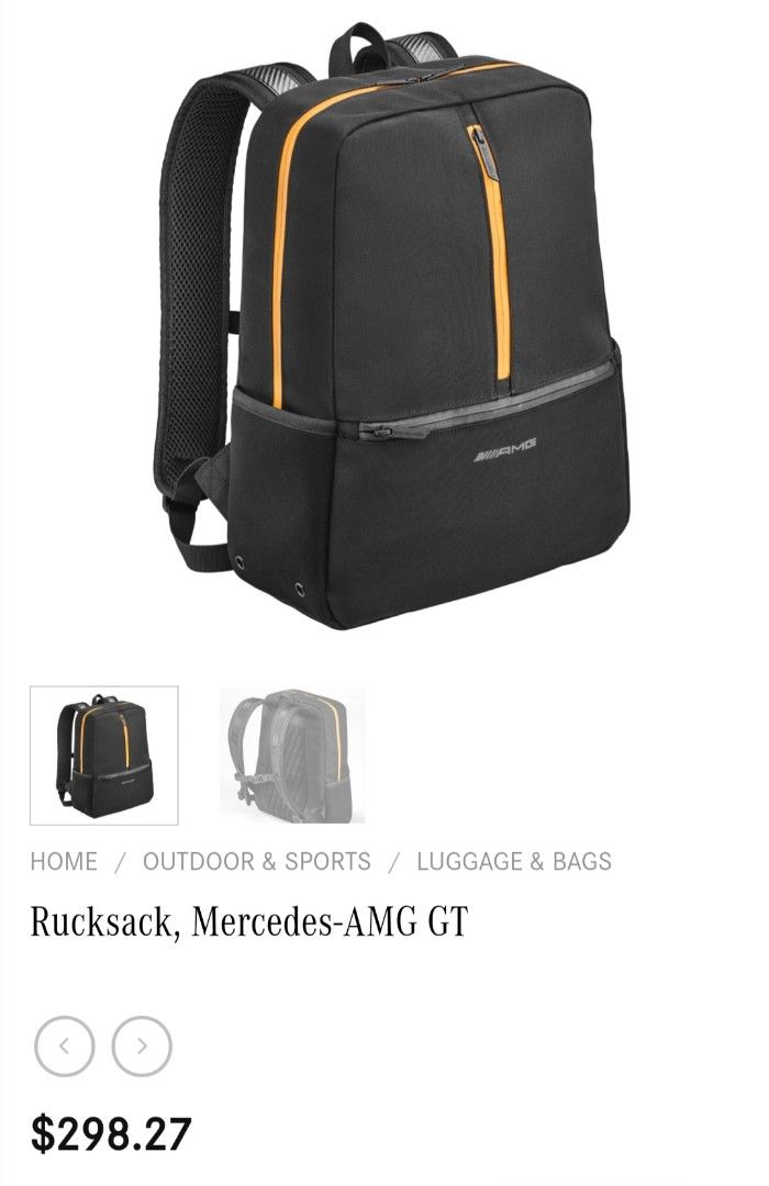 Mercedes- AMG GT motorsport Backpack, Men's Fashion, Bags, Backpacks on ...