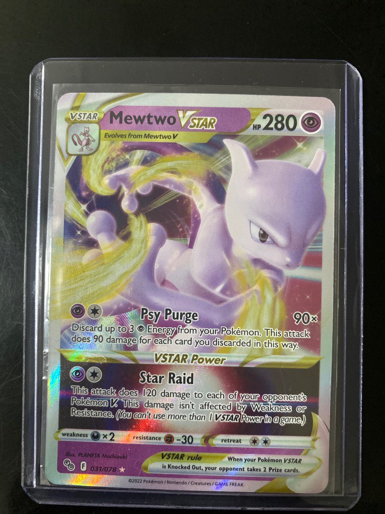 Mewtwo Vstar, Hobbies & Toys, Toys & Games on Carousell
