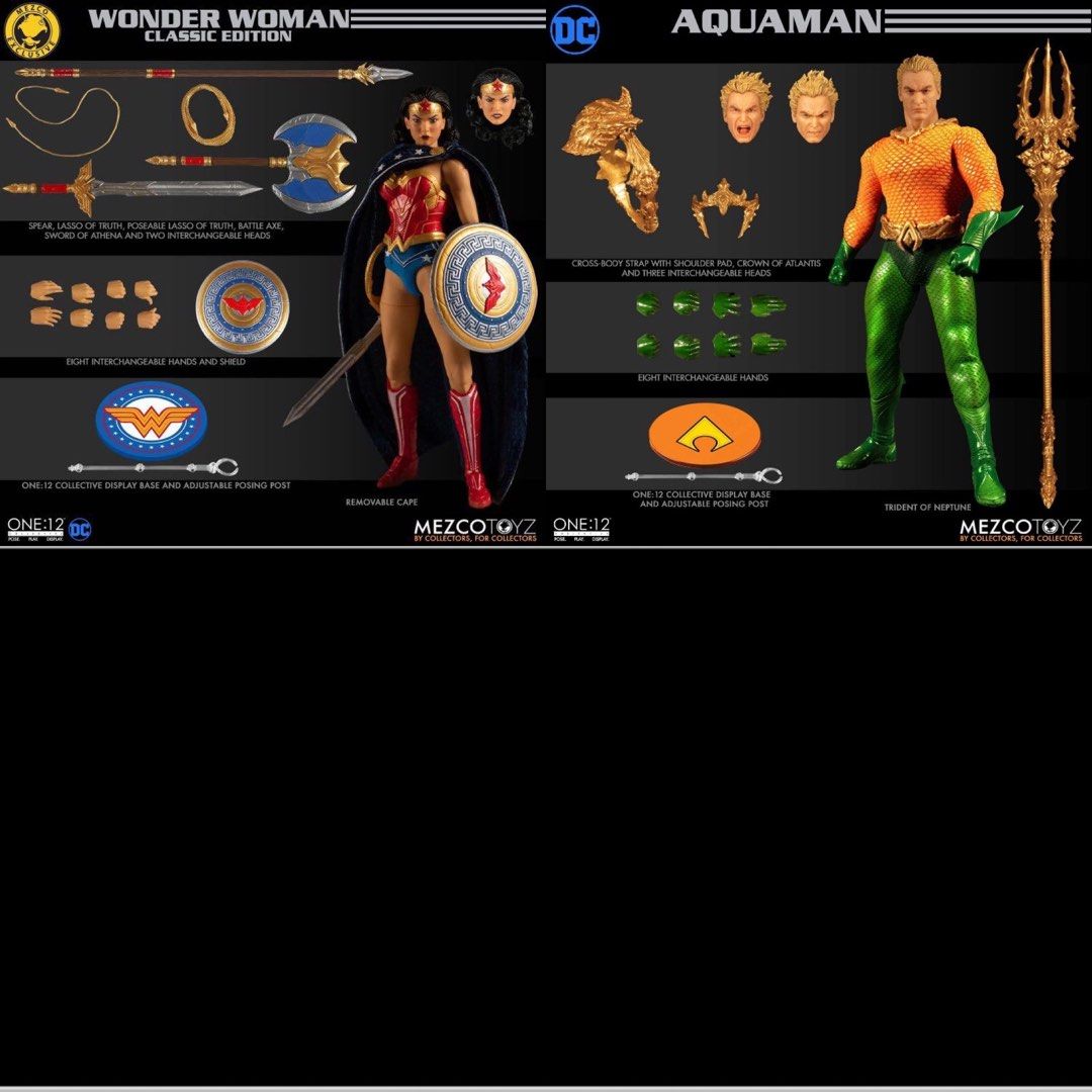 Mezco One:12 Collective Justice League figures (Flash, Superman, MDX ...