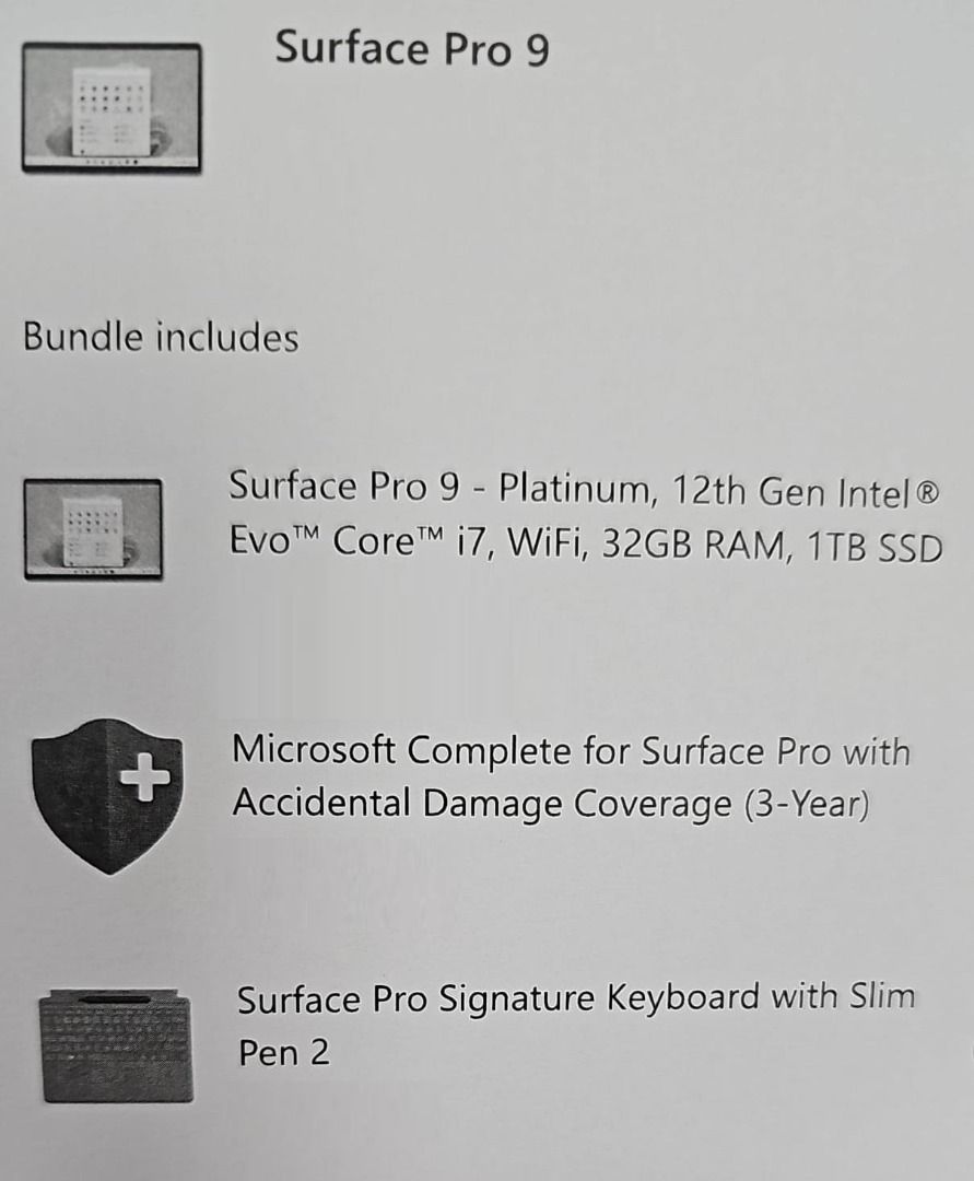 Microsoft Surface Pro 9 w/ Keyboard & Pen2, Computers & Tech, Laptops ...