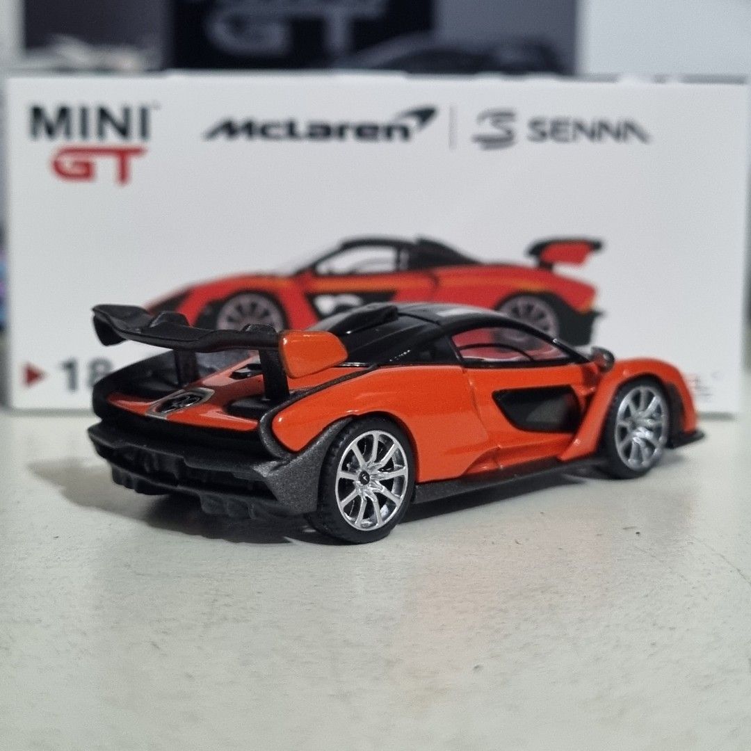 Mini GT McLaren Senna Orange Diecast 1/64 Toy Model Car, Hobbies & Toys ...