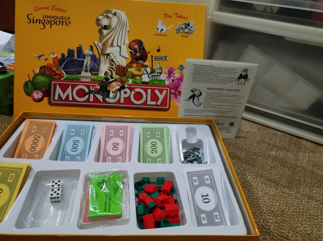 Monopoly special edition Singapore, Hobbies & Toys, Toys & Games on ...