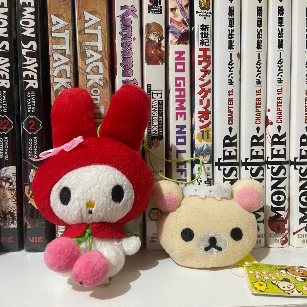 my melody & rilakkuma head charms on Carousell