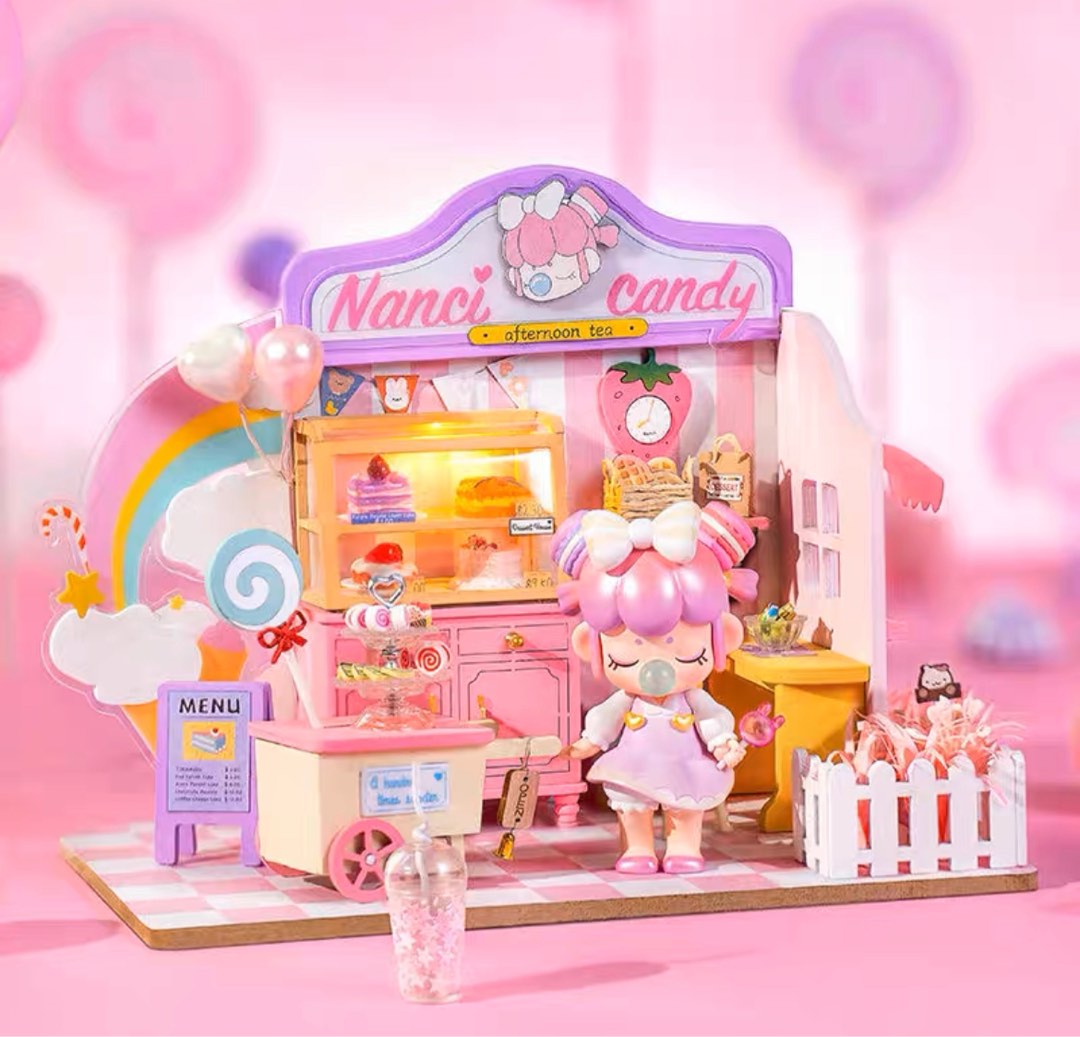 NANCI rolife CANDY HOUSE ROBOTIME DIY MINIATURE, Hobbies & Toys, Toys ...