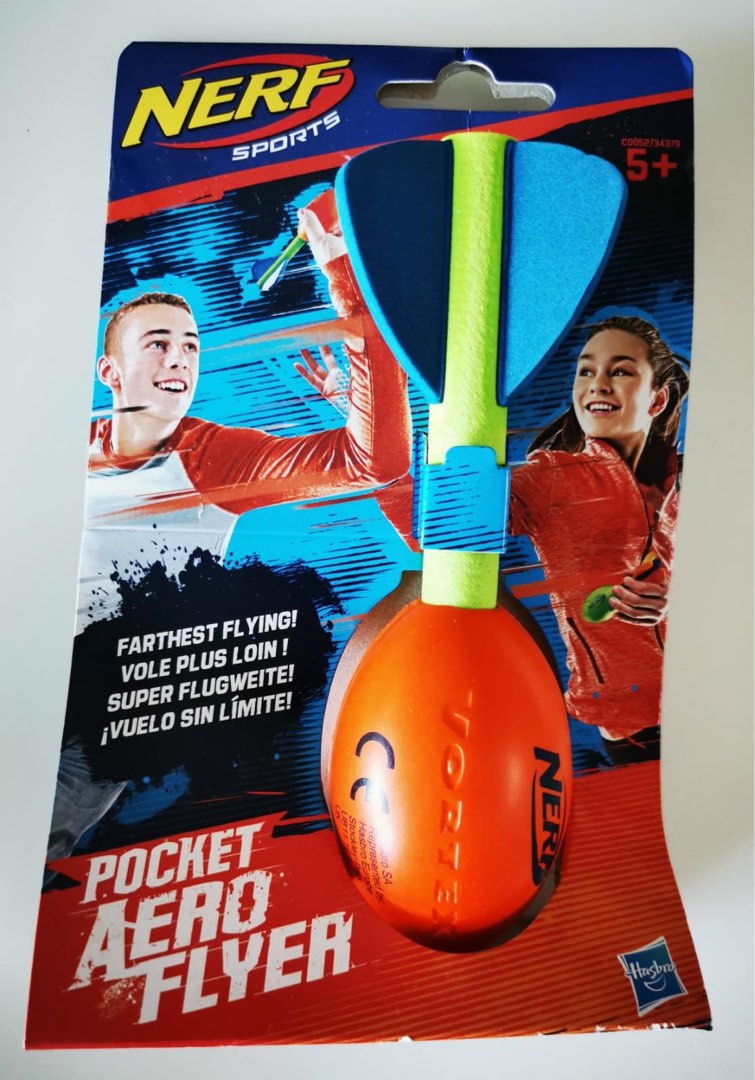 Nerf Pocket Aero Flyer, 運動產品, 運動與體育, 運動與體育 - 球拍和球類運動 - Carousell