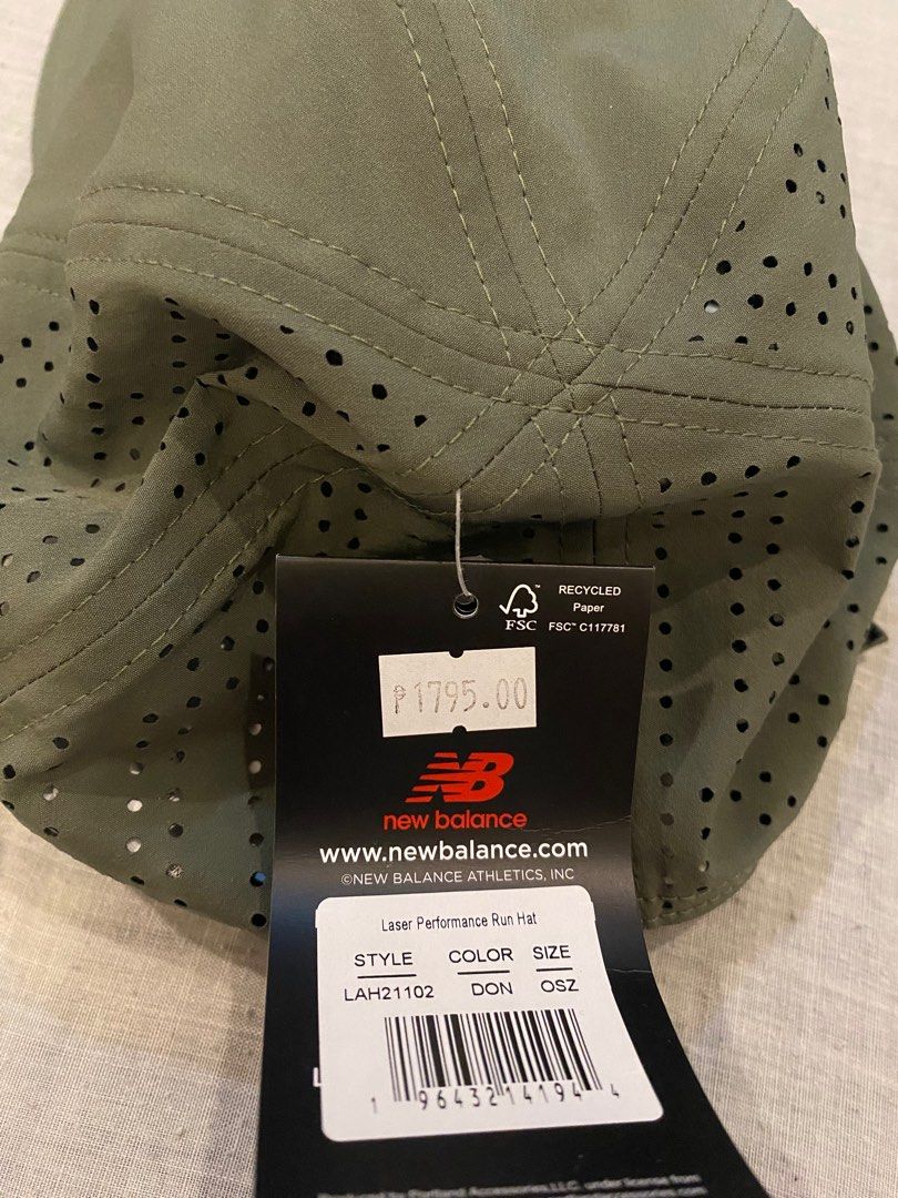 New Balance Cap for men (laser performance run hat) on Carousell
