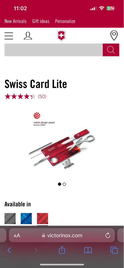 New Victorinox Swiss Card Lite, Sports Equipment, Hiking & Camping on ...