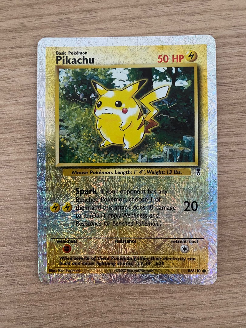 (NM) Pikachu Legendary Collection Reverse Foil/Holo 86 Pokemon Card TCG ...