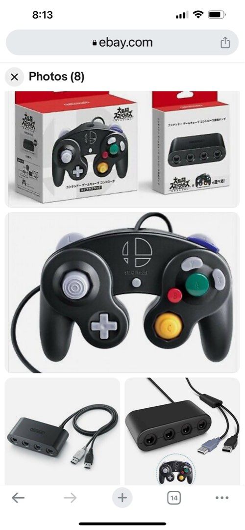 Official Nintendo Super Smash edition GameCube controller & official ...