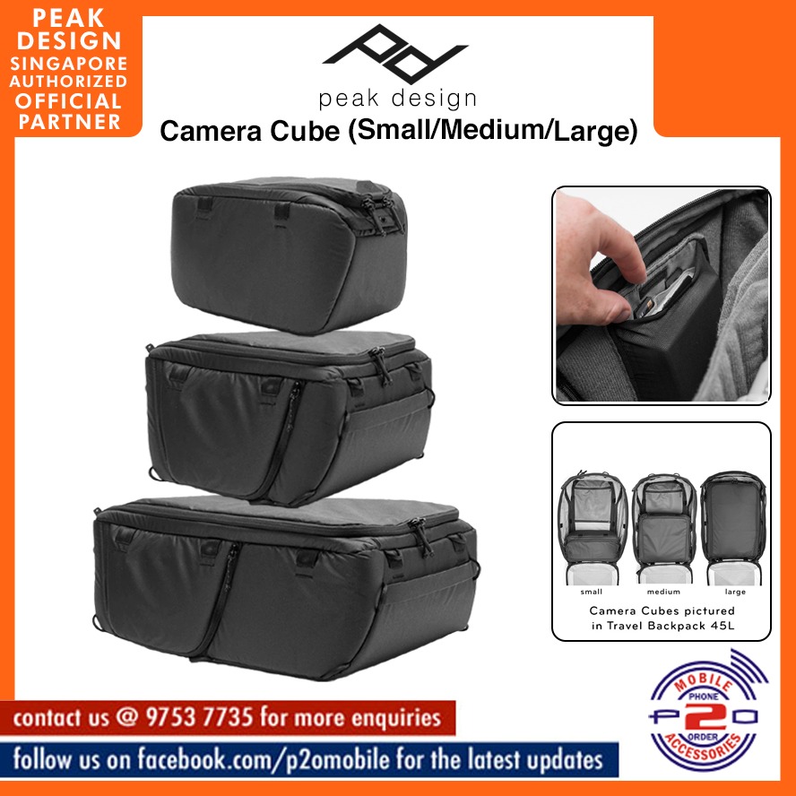 Peak Design Camera Cube (Small/Medium/Large), Photography, Photography ...