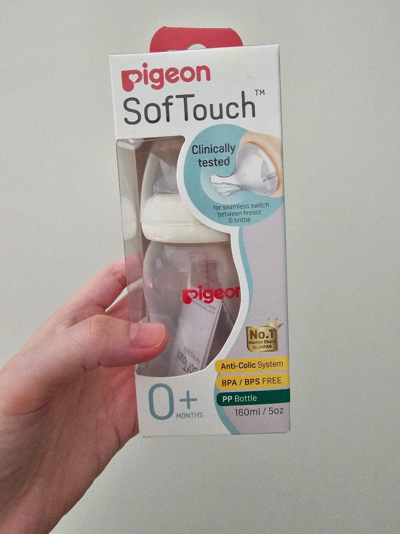 Pigeon soft touch Milk Bottle, Babies & Kids, Nursing & Feeding ...
