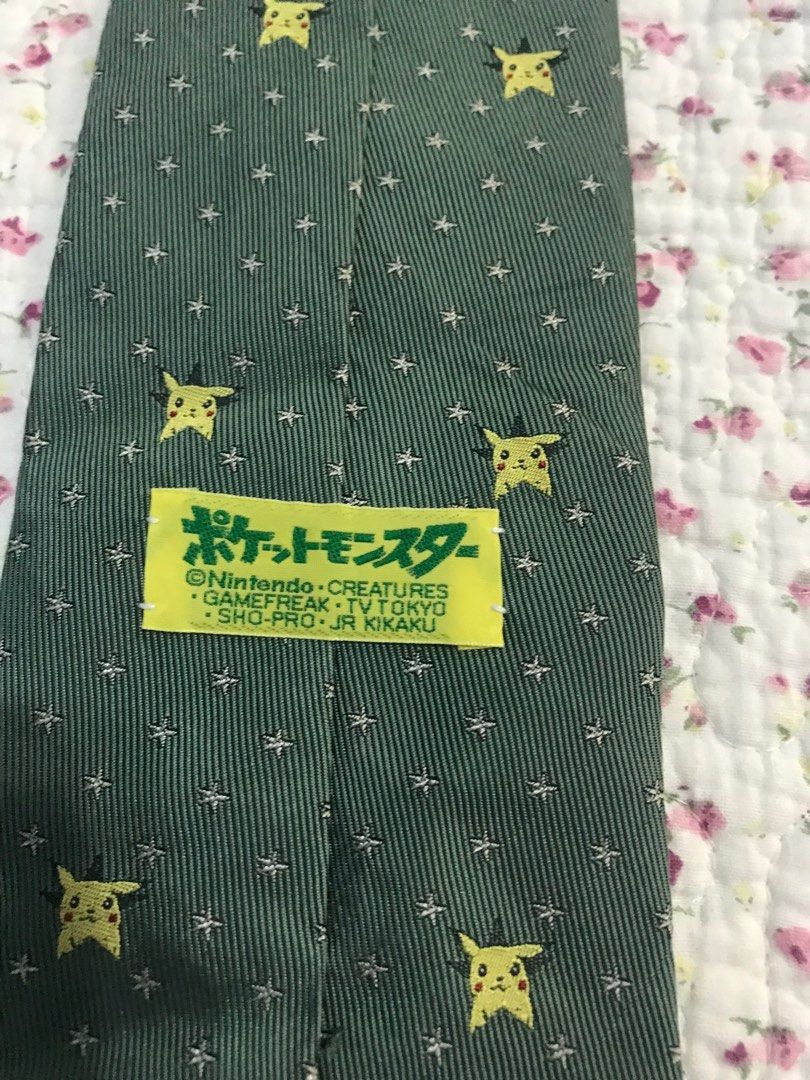 Pikachu necktie, Men's Fashion, Watches & Accessories, Ties on Carousell