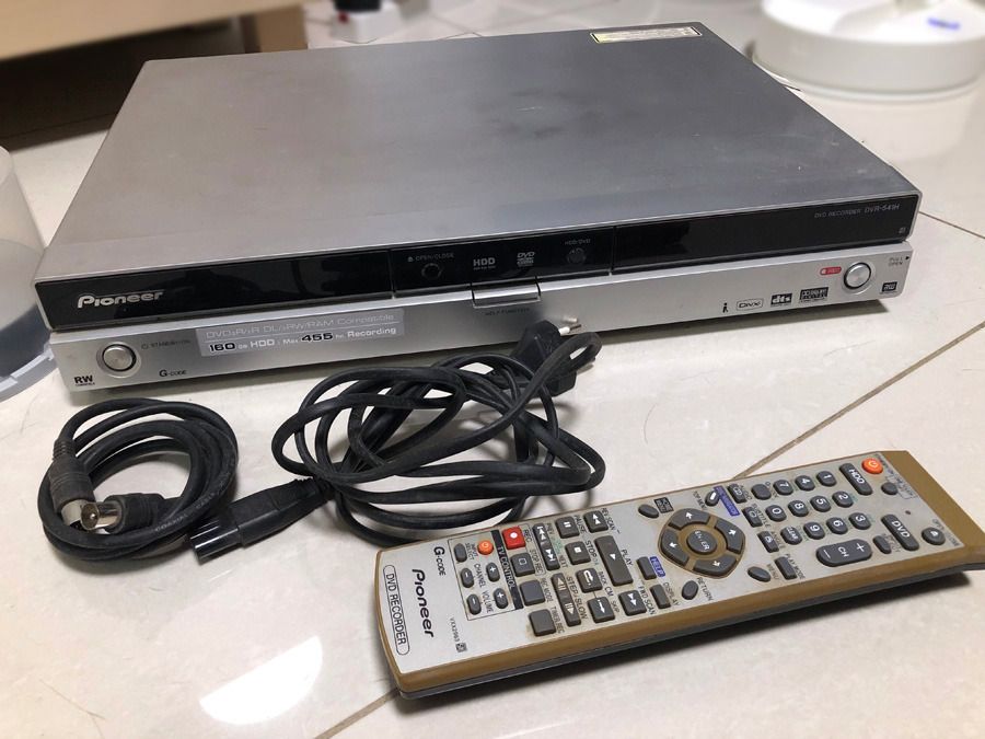 Pioneer DVD Recorder DVR-541H-S with DVD-R Vintage Working, TV & Home ...