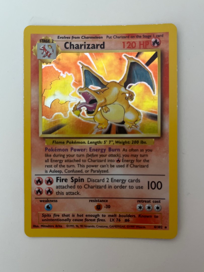 pokemon card base set charizard holo, Hobbies & Toys, Toys & Games on ...