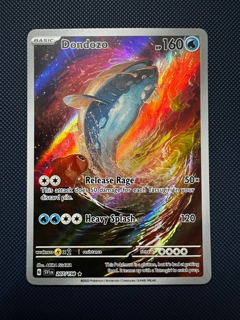 Pokemon Dondozo IR Illustration Rare Scarlet Violet TCG, Hobbies & Toys ...