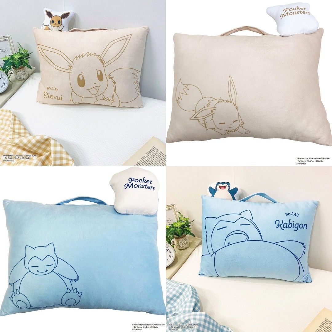 Pokemon Pillow with Mascot (Pre-Order), Furniture & Home Living, Home ...