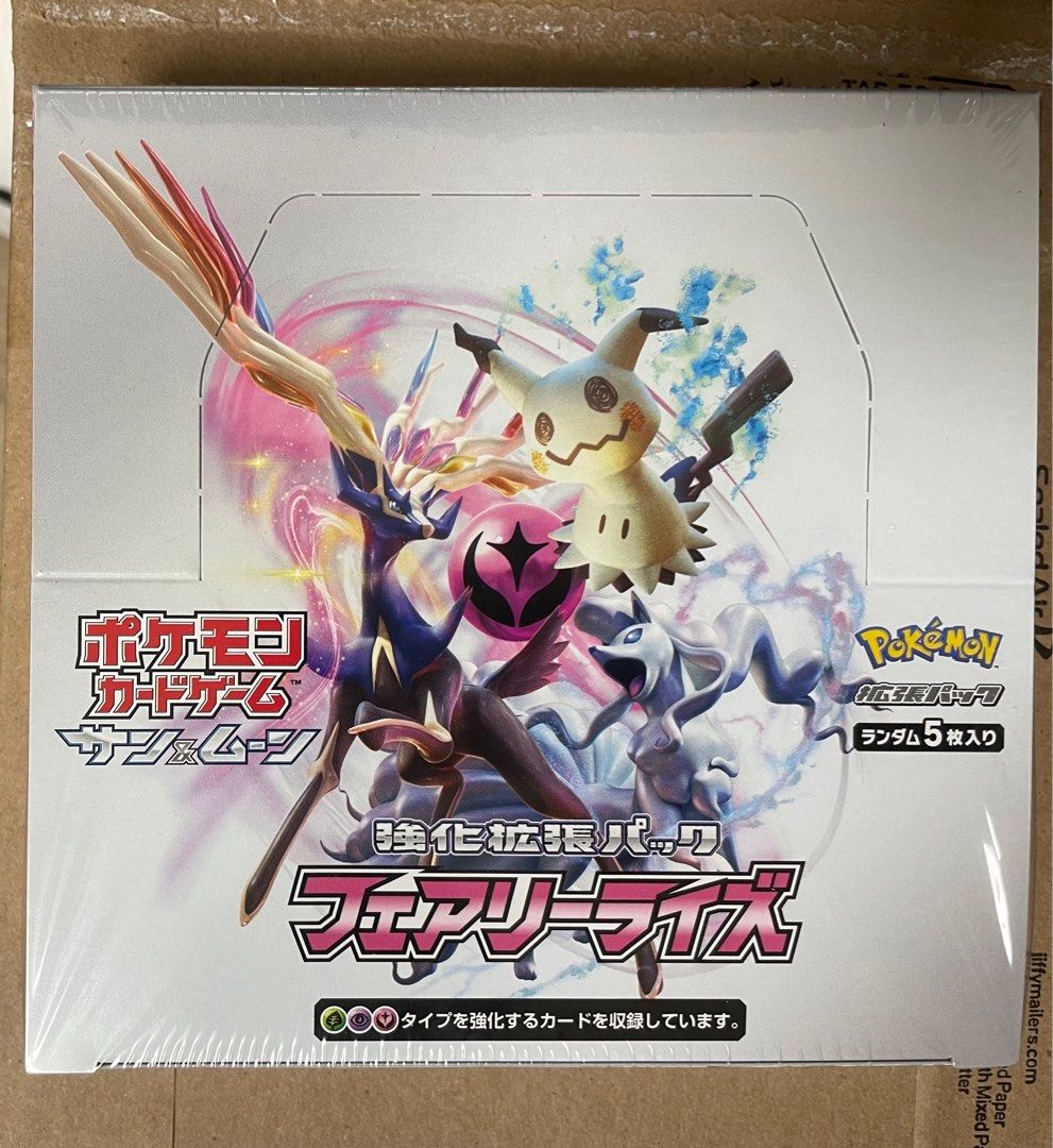 Pokemon Sun & Moon Japanese Fairy Rise SM7B Booster Box, Hobbies & Toys ...