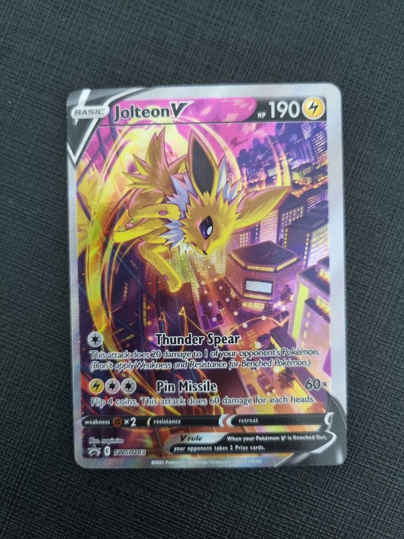 Pokemon TCG - Jolteon V Alternate Art (not charizard umbreon lugia ...