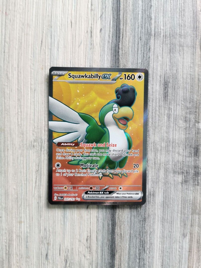 Pokemon TCG Squawkabilly ex FA Paldea Evolved, Hobbies & Toys, Toys ...