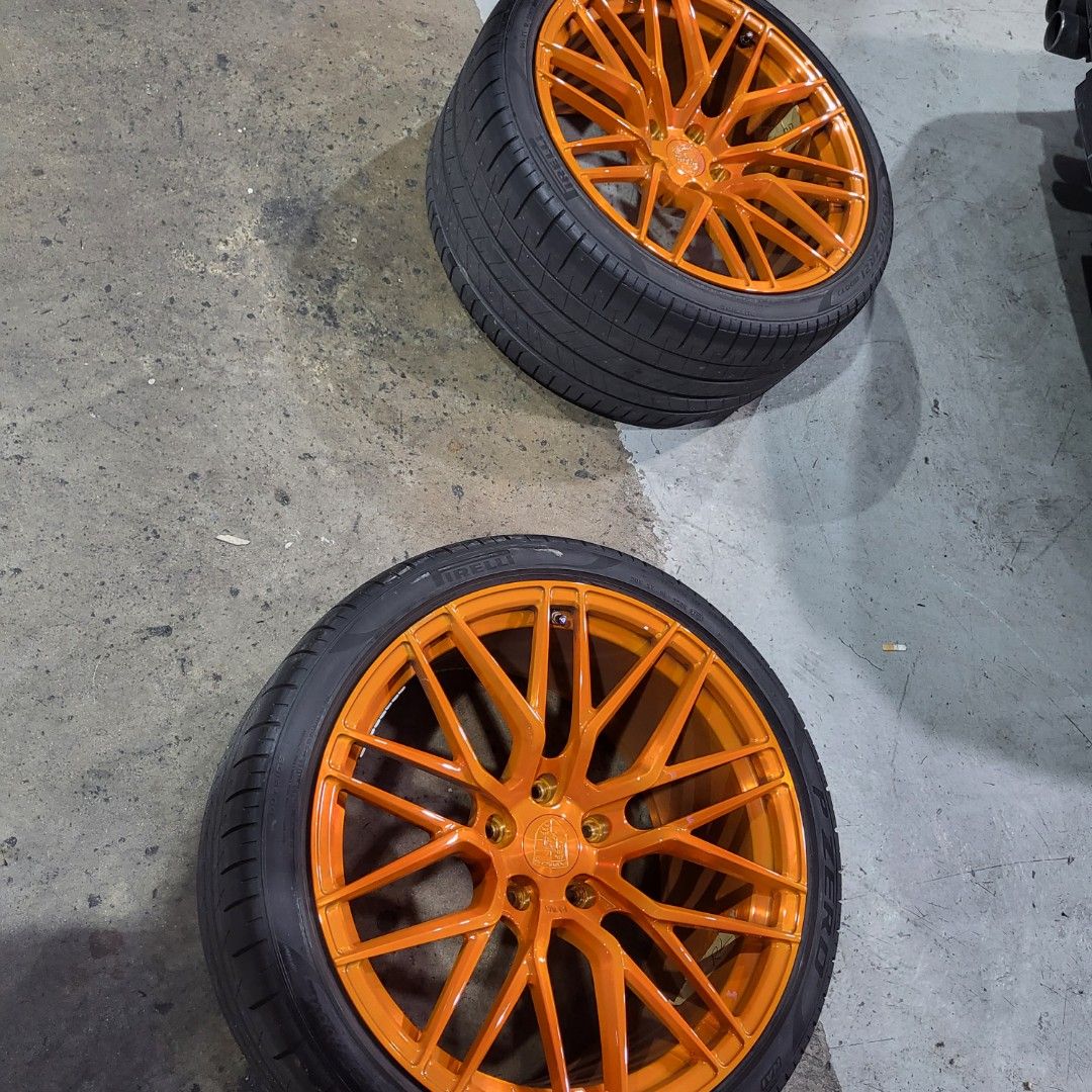 Porsche Forged 21" Rims & Tyres, Car Accessories, Tyres & Rims on Carousell