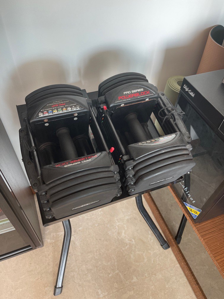 Powerblock Dumbbells (50LB), Sports Equipment, Exercise & Fitness ...