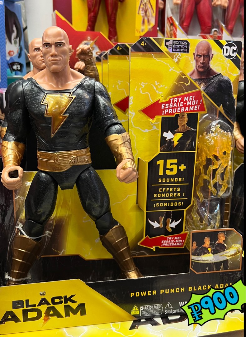 PRE-ORDER: DC Comics - Black Adam power punch with sounds, Hobbies ...