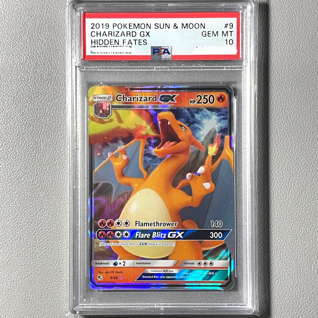 PSA 10 Charizard GX Hidden Fates Pokemon Trading Card Game 2019 ...