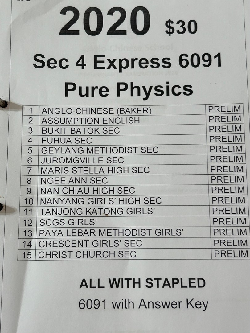 PURE PHYSICS PAPERS 2020, Hobbies & Toys, Books & Magazines, Assessment ...