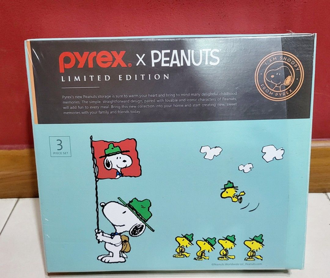 PYREX PEANUTS 3 PIECE SET, Furniture & Home Living, Kitchenware ...