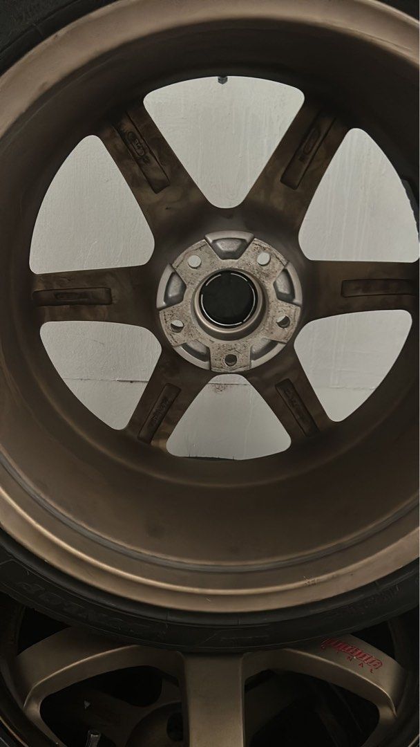 Rays te37 rims/wheels, Car Accessories, Tyres & Rims on Carousell