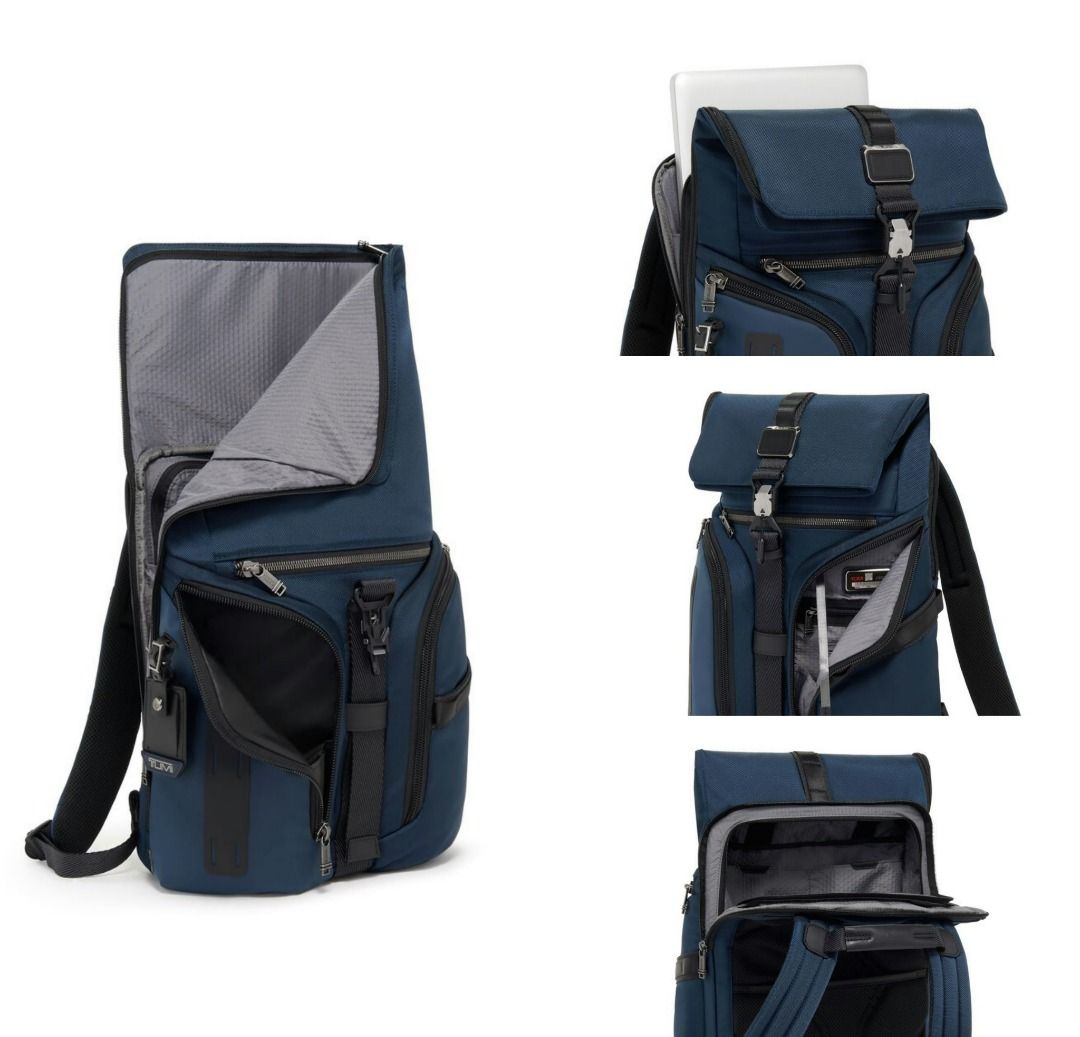 Retail $1020 - New Tumi 232759NVY - Alpha Bravo Logistic Flap Lid ...