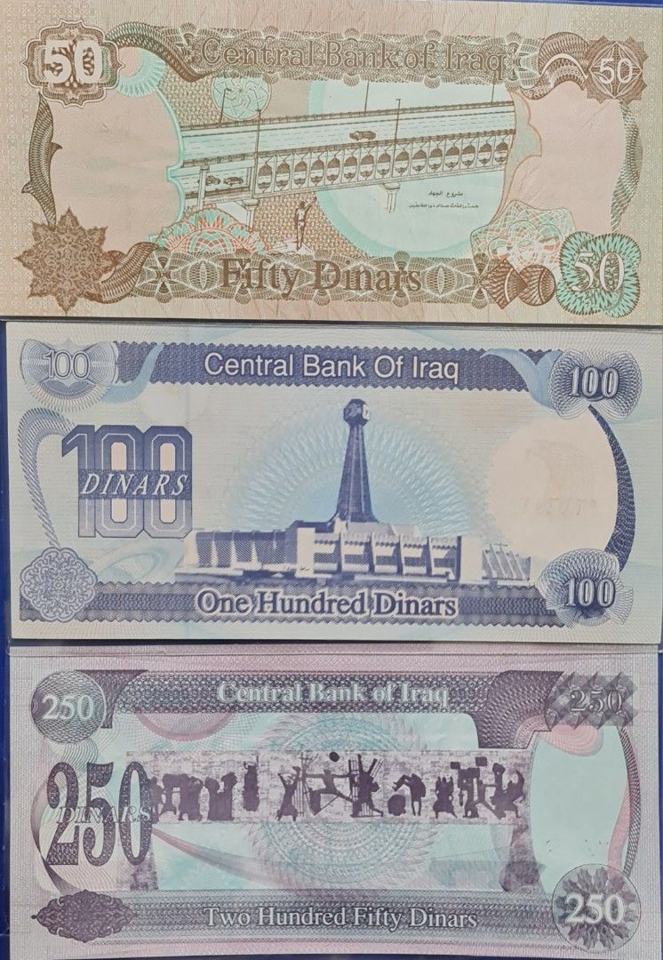 SADDAM HUSSEIN (1980-2002) BANKNOTES SET UNC, Hobbies & Toys ...