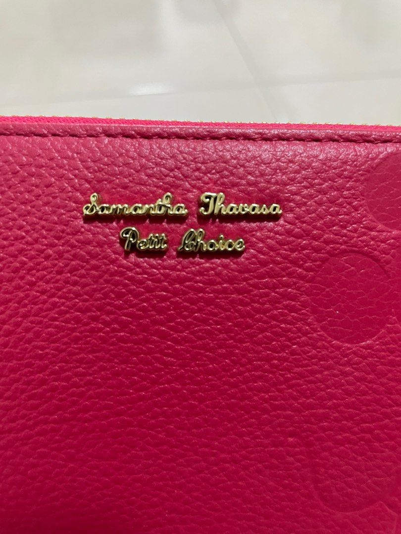 Samantha Thavasa Mickey Mouse Red Wallet, Women's Fashion, Bags ...