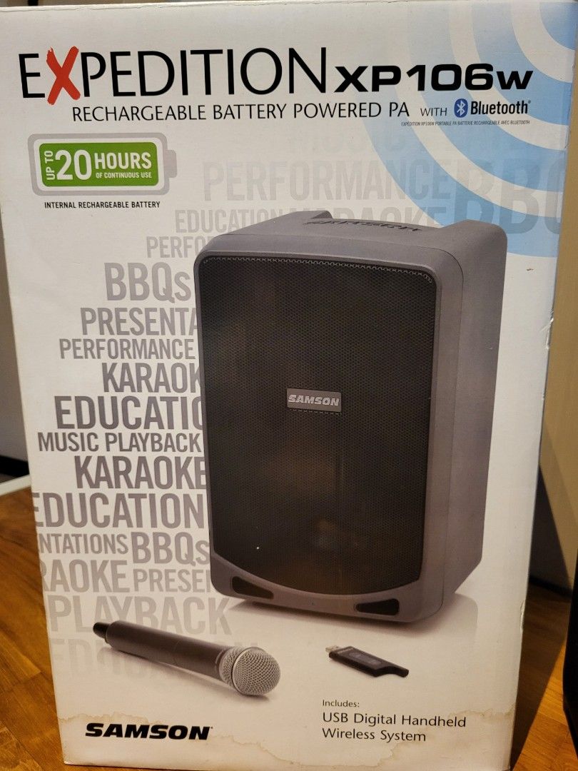 Samson Expedition XP106W (read description), Audio, Soundbars, Speakers & Amplifiers on Carousell